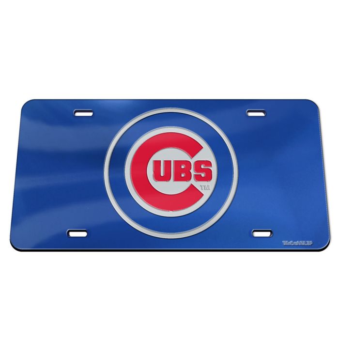Chicago Cubs Speciality Acrylic License Plate – Clark Street Sports