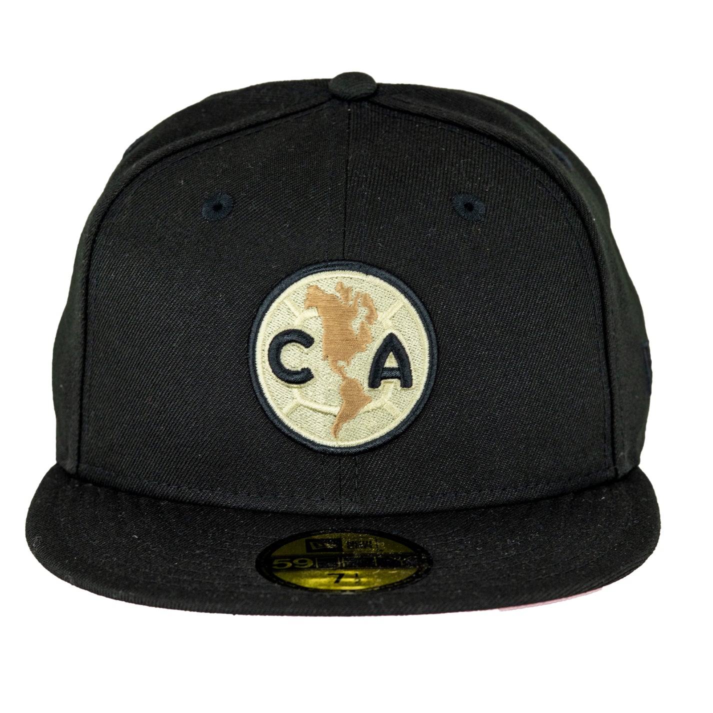 CENTENARIO Club America Black/Pink UV New Era 59FIFTY Fitted Hat ...