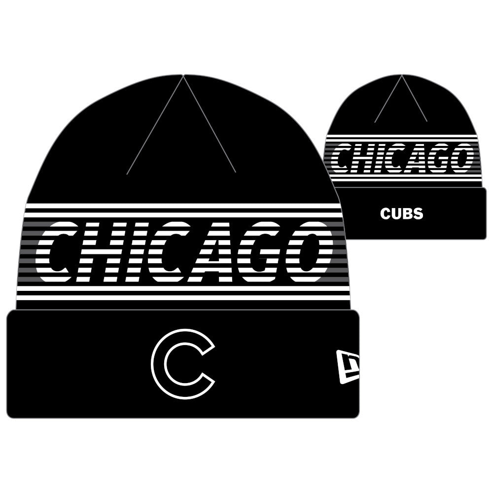 Chicago Cubs New Era 2024 Clubhouse Black Knit Hat – Clark Street Sports