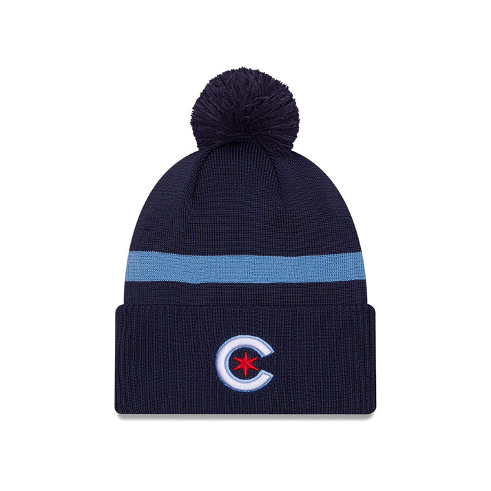Chicago Cubs City Connect Wrigleyville Pom Knit Hat – Clark Street Sports
