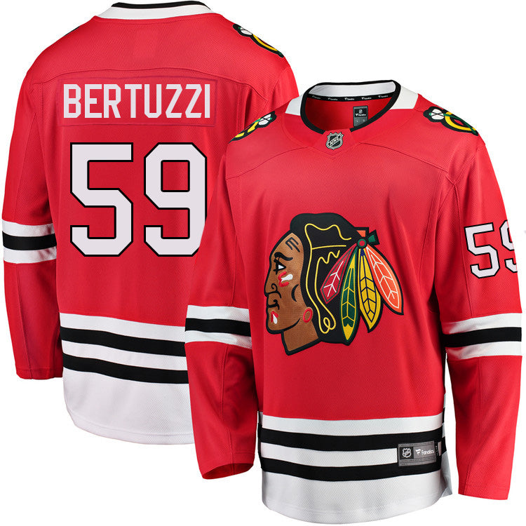 Tyler Bertuzzi Chicago Blackhawks Fanatics Red Breakaway Men's Jersey ...