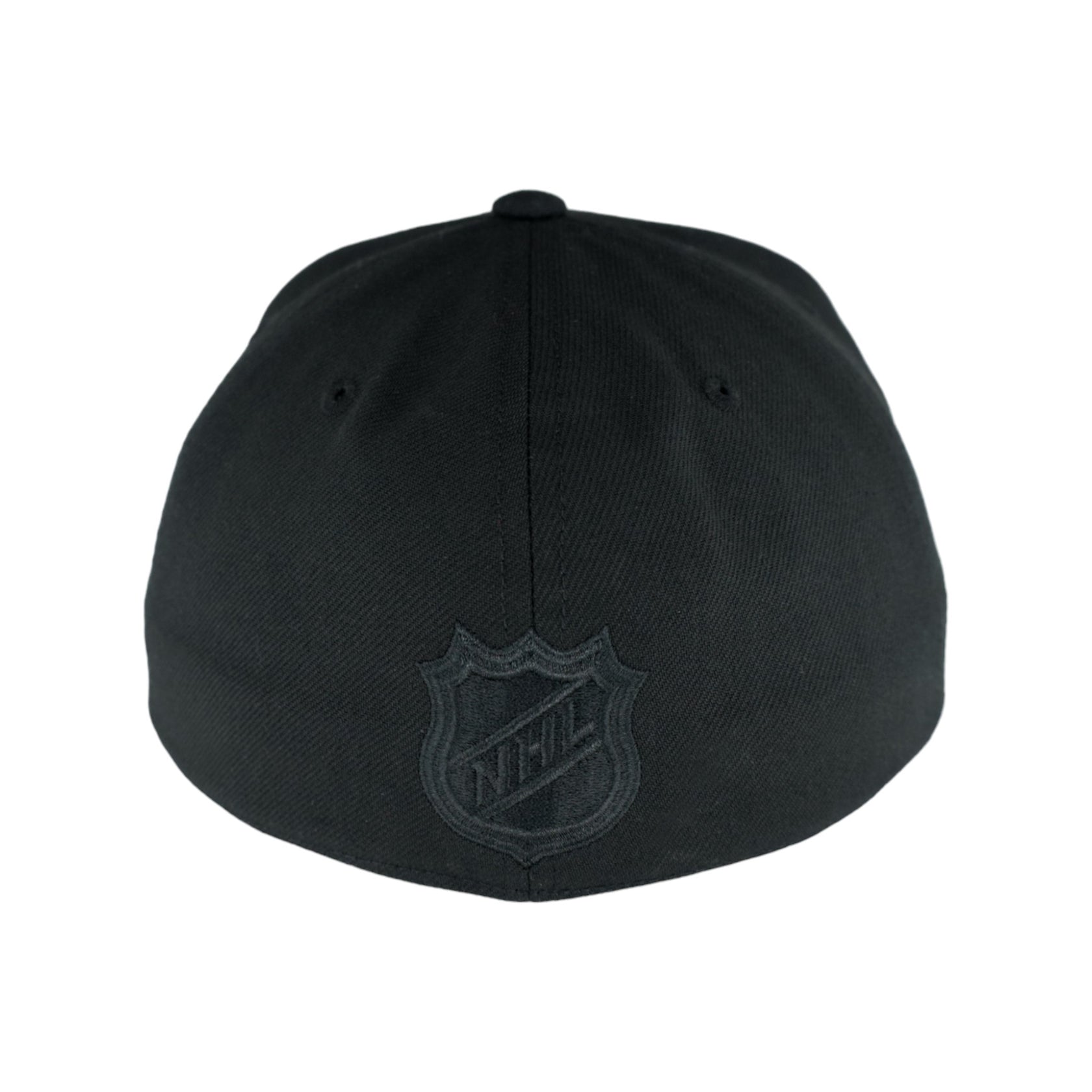 Chicago Blackhawks Blackout Feathers Liberty Mitchell & Ness Fitted Ha ...