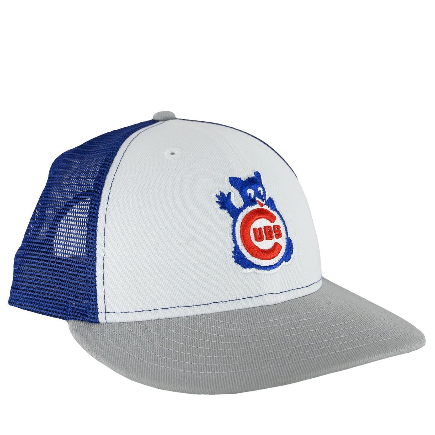 Chicago Cubs Grey Waving Bear New Era 9FIFTY Low Profile Mesh Back Hat ...