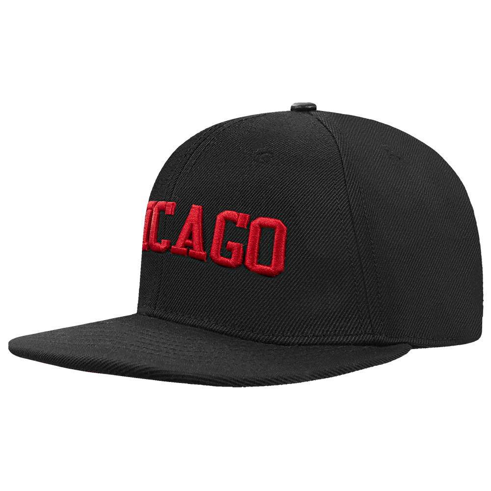 Chicago Blackhawks Pro Standard Black Chicago Snapback Hat – Clark ...