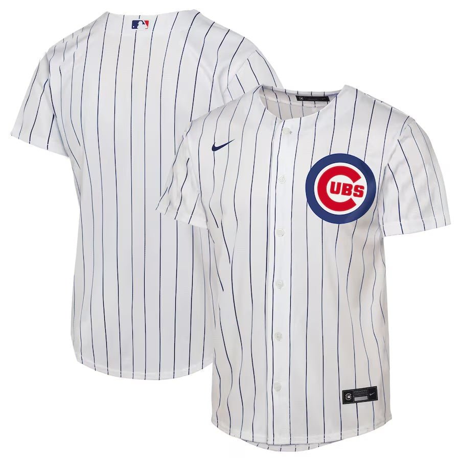 Chicago Cubs Nike Youth Home Pinstripe Jersey – Clark Street Sports
