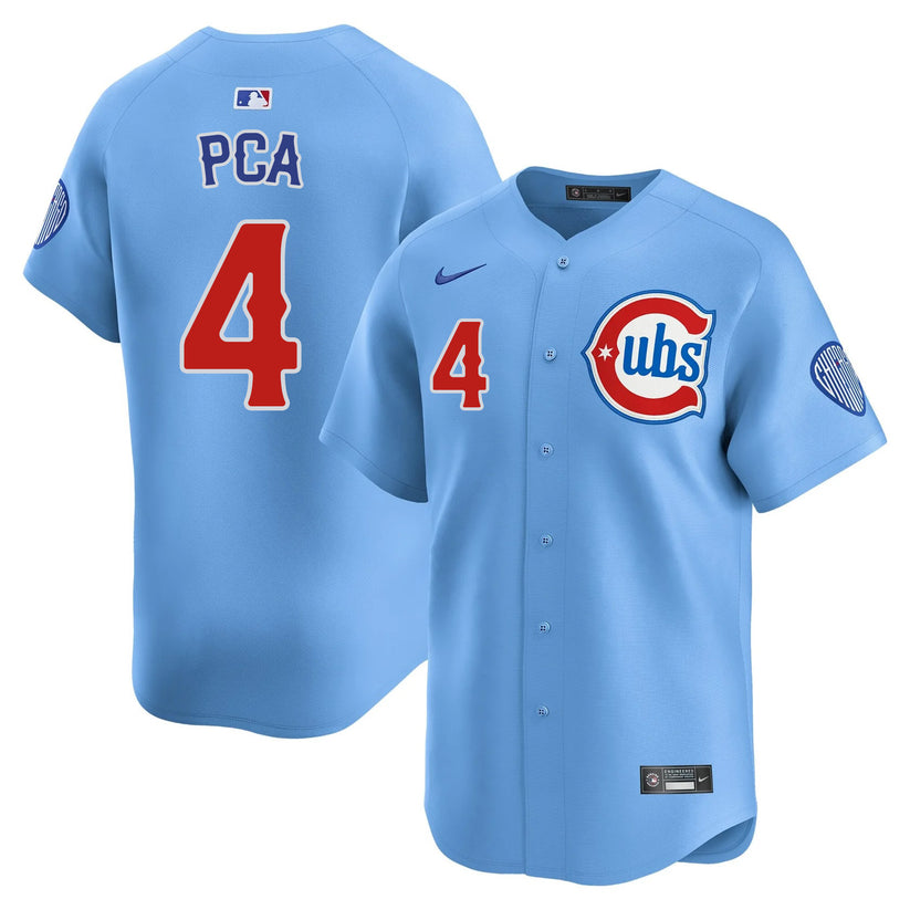 PCA Chicago Cubs Nike Men's Light Blue 2nd Alternate Limited Jersey ...