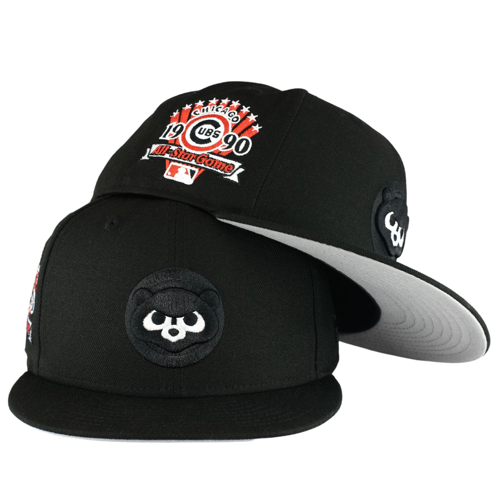 Chicago Cubs Black/Red 1990 ASG New Era 59FIFTY Fitted Hat – Clark ...